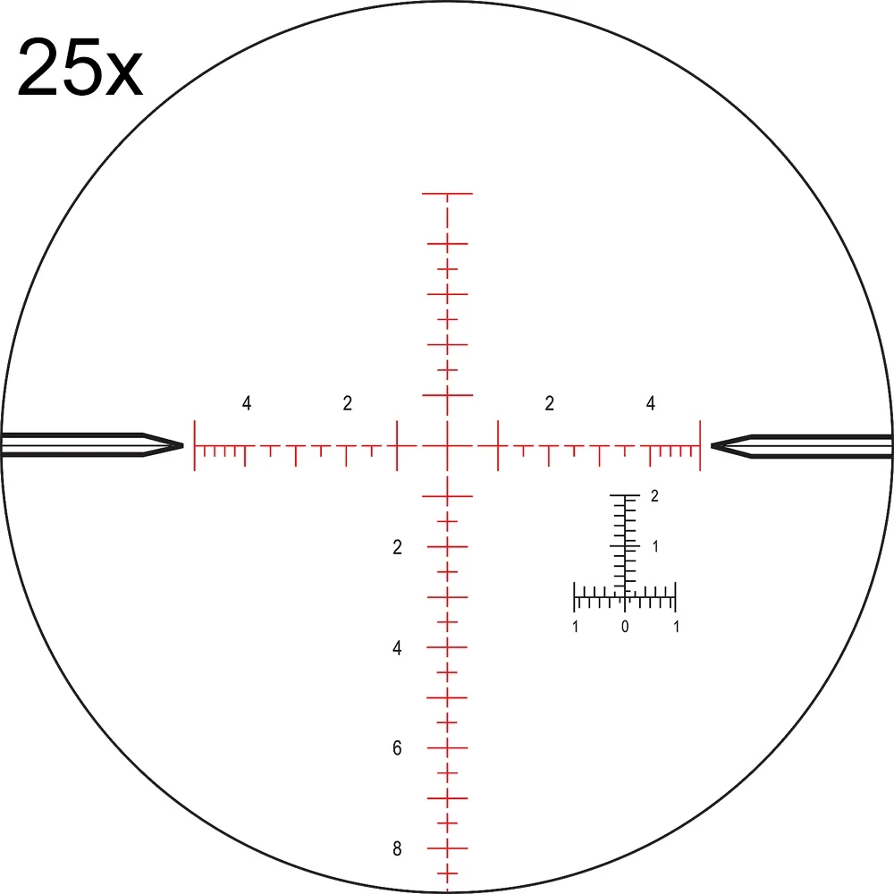 Nightforce ATACR 5-25x56mm F1 ZeroStop .1 Mil-Radian DigIllum PTL Mil-R ...