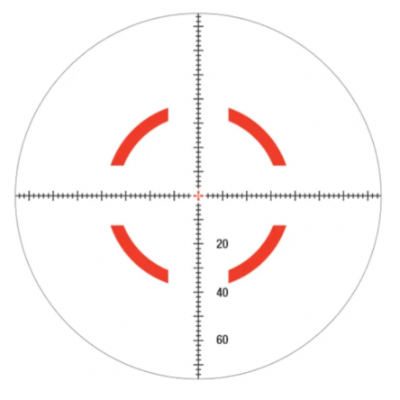 Trijicon VCOG 1-8x28 Red MOA Crosshair Reticle Scope w/ Thumbscrew ...