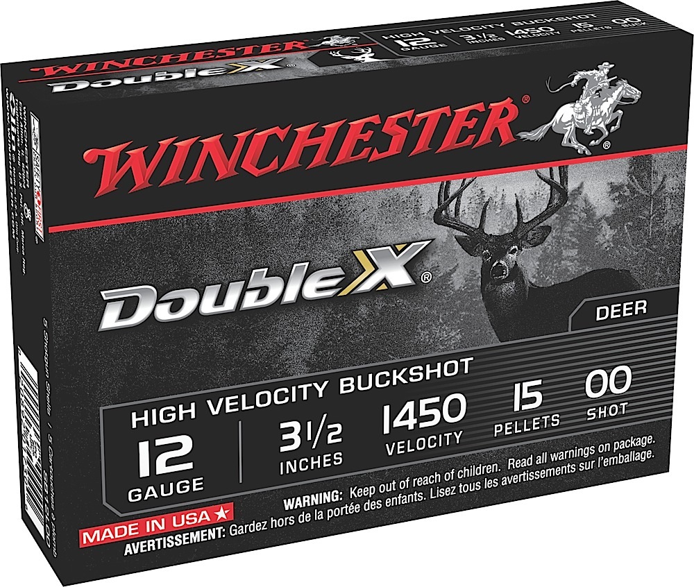 Winchester Double X High Velocity 12 Ga, 3.5" Copper Plated 00 Buckshot ...