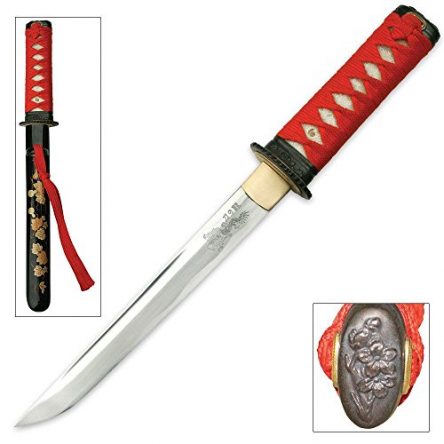 SAMURAI Hand Forged Masahiro Red Leaf Tanto DB-T07 » Tenda Canada