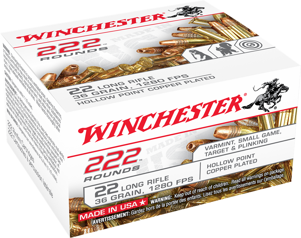 Winchester 22 LR Value Pack 36 Gr JHP Box of 222 » Tenda Canada