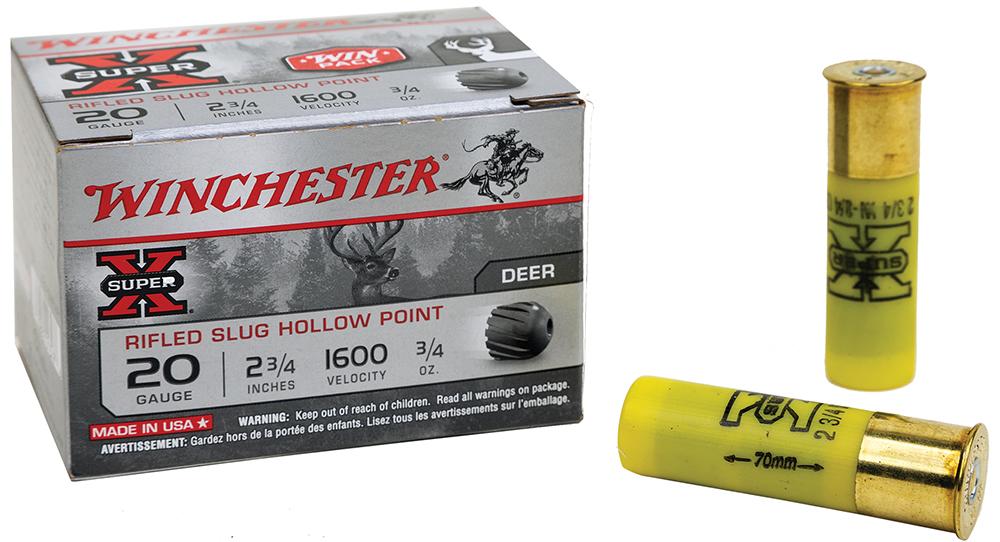 Winchester Super X Lead Rifle Slug 20 Ga, 2-3/4", 3/4 oz Value Pack of ...