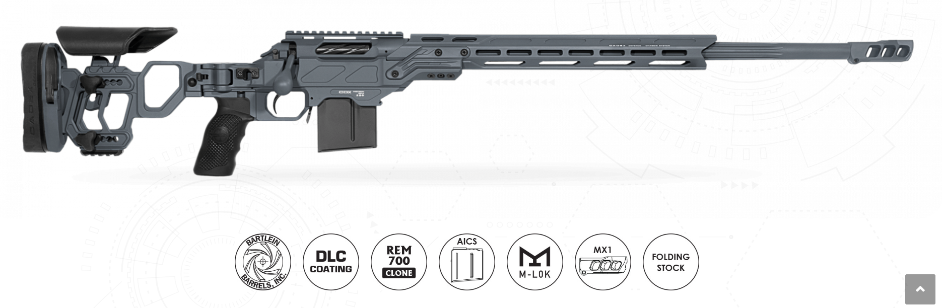 CADEX CDX-R7 LCP LA 338 Lapua 27" Sniper Grey » Tenda Canada