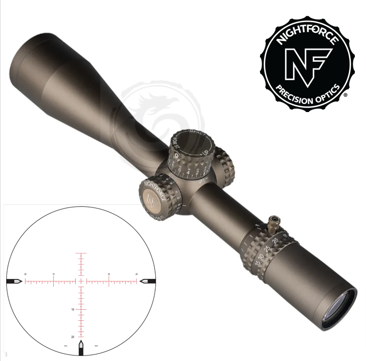 Nightforce ATACR 7-35x56mm F1 ZS .25 MOA Illum PTL MOAR Dark Earth ...