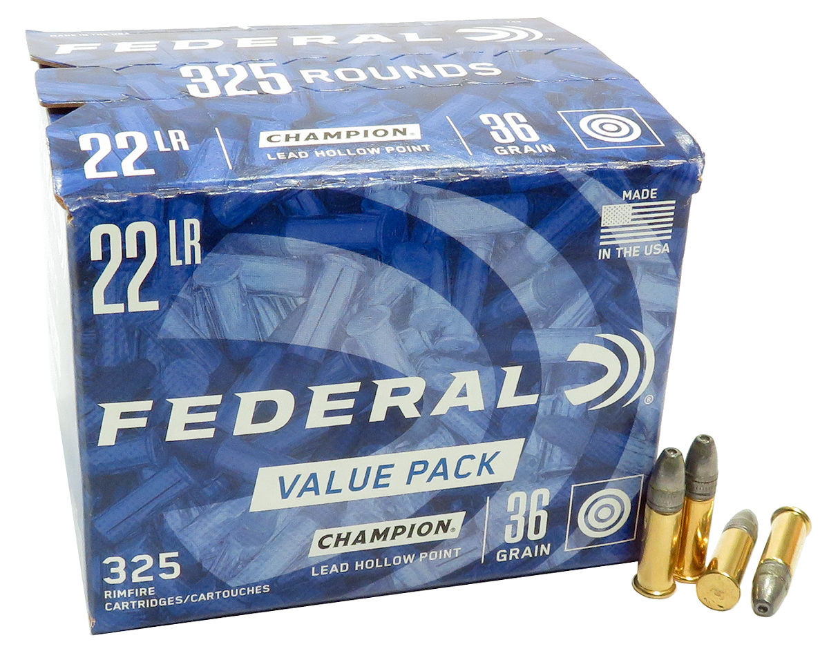 Federal Champion 22LR 36Gr LHP Value Pack of 325 » Tenda Canada