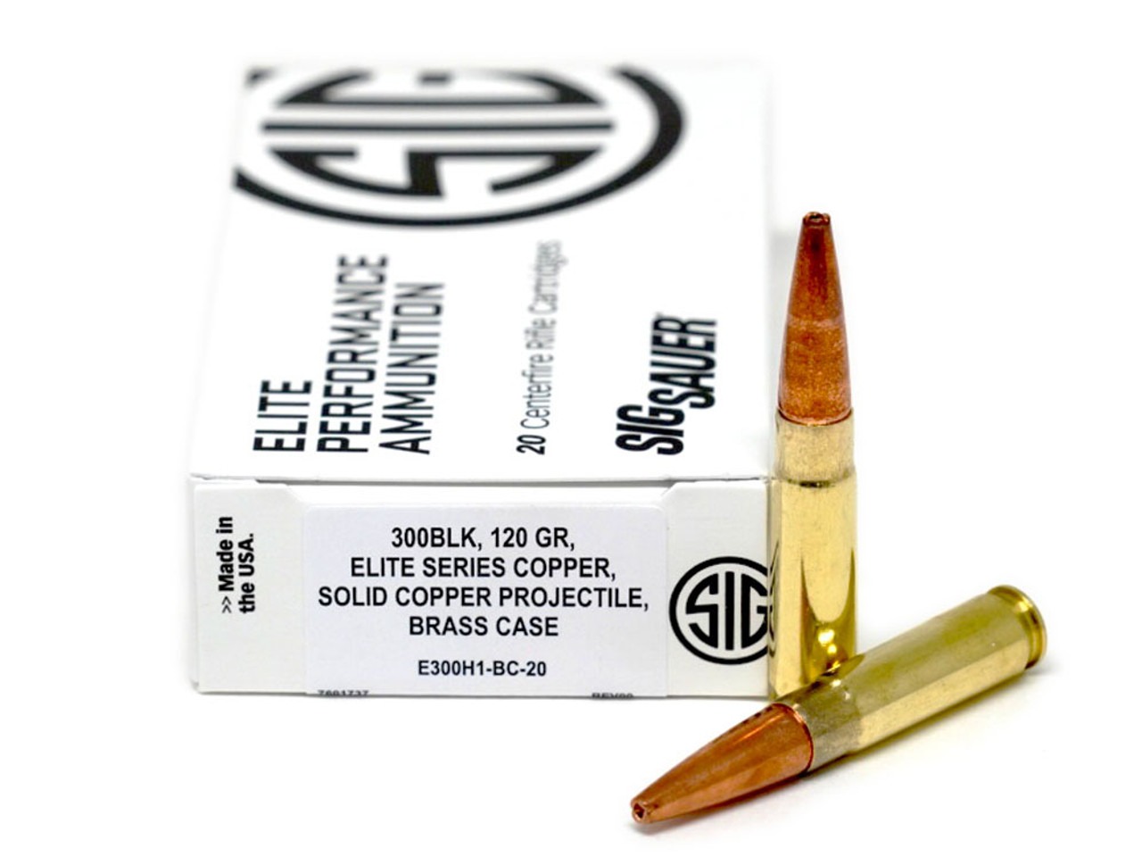 Sig Sauer SBR 300 AAC Blackout 120 Gr Solid Copper Box of 20 » Tenda Canada