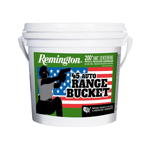 Remington UMC 45 ACP Value Pack 230 GR FMJ Bucket of 200 » Tenda Canada