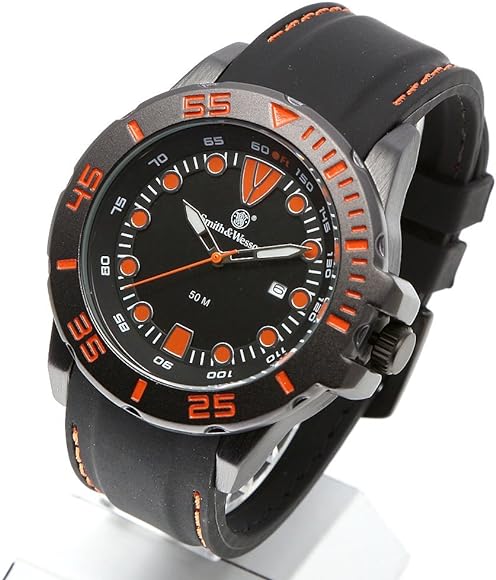 Smith & Wesson Military Watch, SCOUT WATCH ORANGE/BLACK SWW-582-OR ...