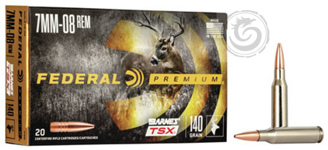 Federal V-Shok 7mm-08 Rem 140 Gr Barnes Triple Shock X Box of 20 ...