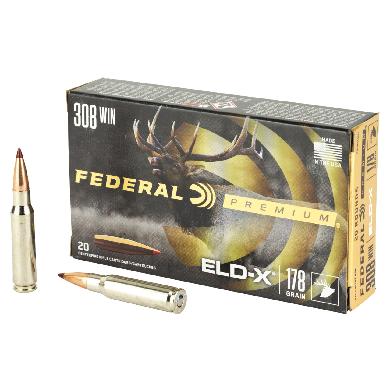 Federal Extremely Low Drag 308 Win 178 Gr eXpanding ELD-X Box of 20 ...