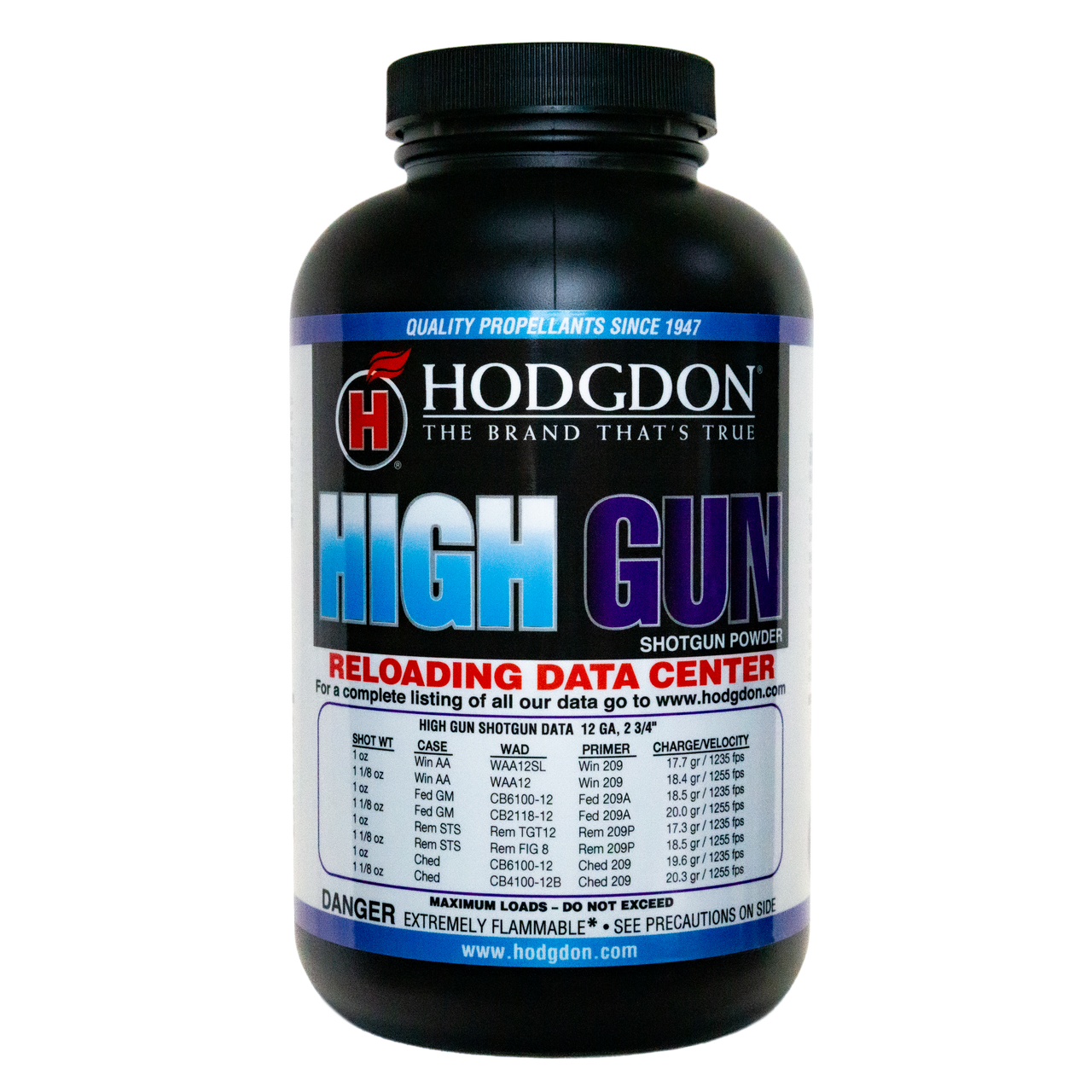 Hodgdon High Gun Shotgun Powder 1LB » Tenda Canada