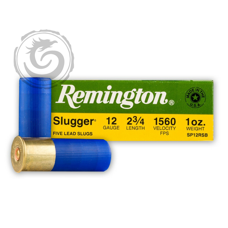Remington LE Slugger 12 Ga, 2-3/4" Max 1oz Rifled Slug Box of 5 » Tenda ...