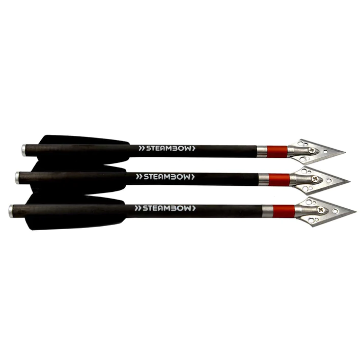 Steam AR-Series Heavy Carbon Broadhead Arrows, Set of 3 » Tenda Canada
