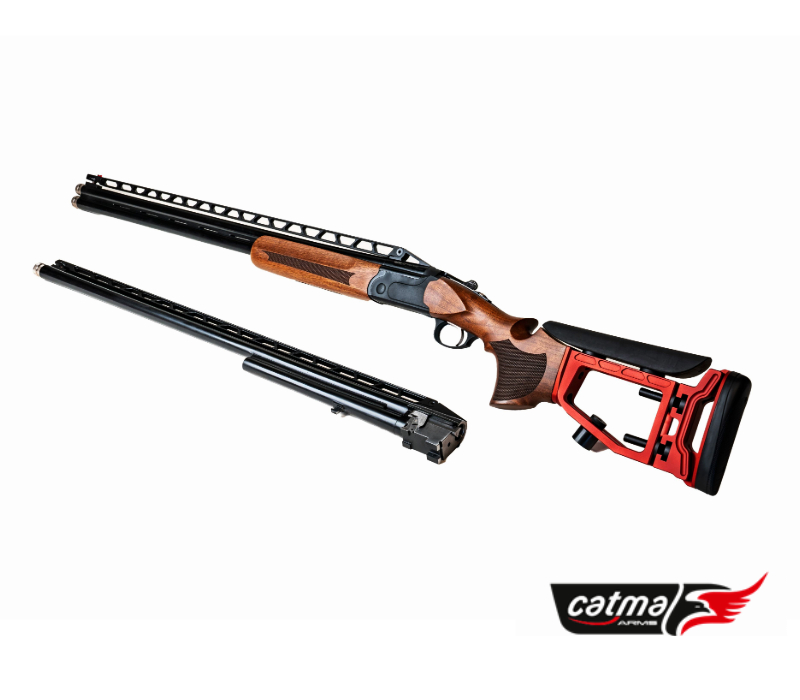Turkish Shotgun with a Red aluminum stock looks like Webley And scott ...