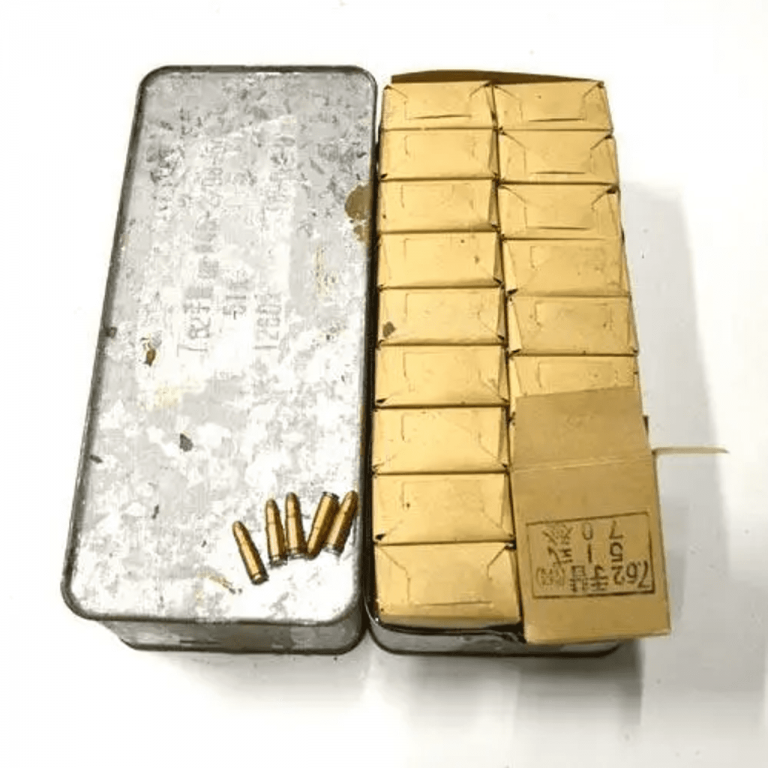 Chinese Surplus 7.62x25 Tokarev 85 Gr FMJ Can of 1260 » Tenda Canada