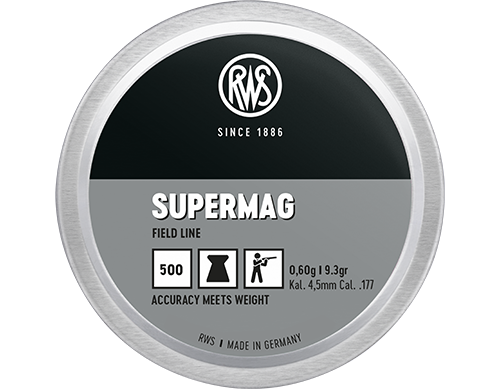 RWS SuperMag Pellets .177 Caliber 9.3Gr Tin of 500 | Buy in Canada ...
