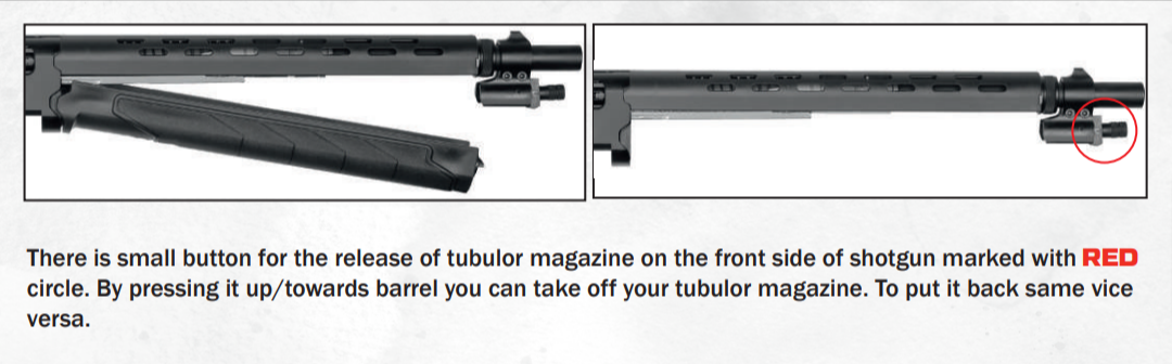 Hunt Group XRS-002 12 Ga Semi Mag Tube Fed 3" Cham 18.5" Barrel Shotgun ...