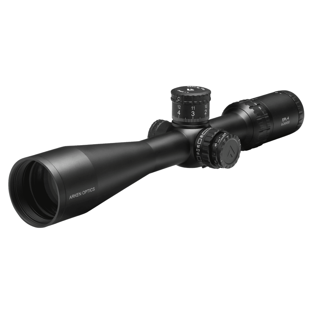 Arken Optics EPL-4 6-24x50 FFP VHR MOA Reticle w/ Zero Stop – 30mm Tube ...