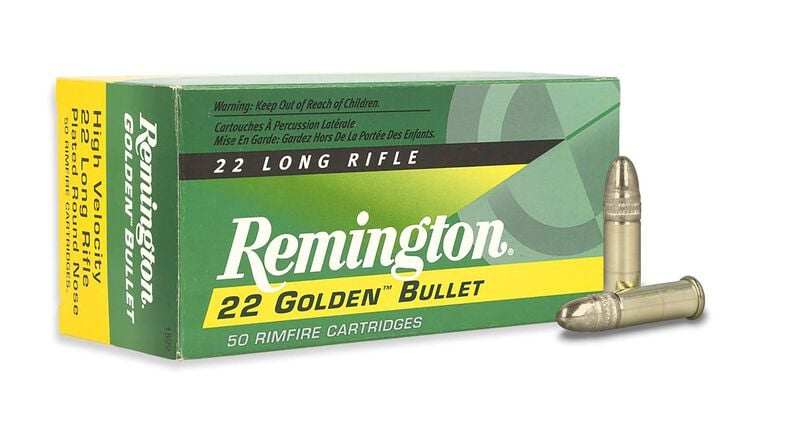 Remington Golden Bullet 22LR 40Gr Plated Round Nose Brick of 500 | Buy ...