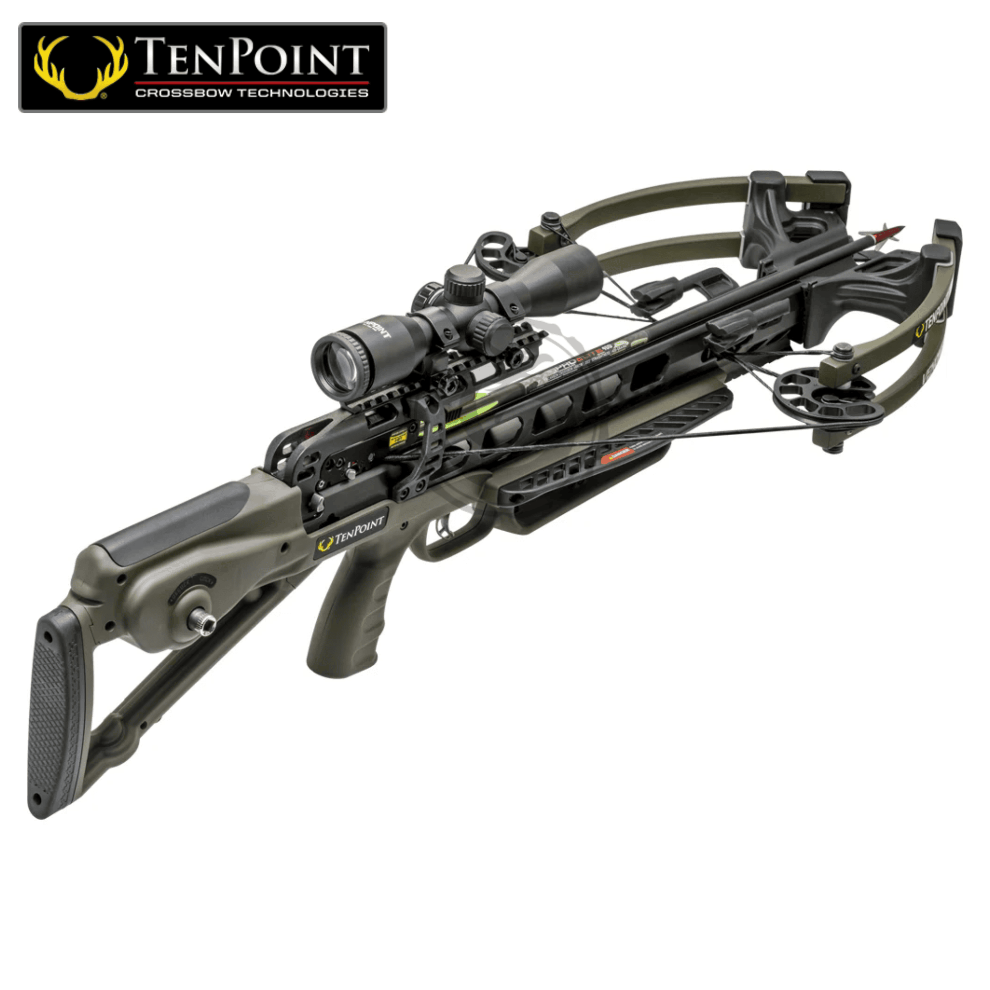 TenPoint VENOM X Crossbow Package w/ Pro-view 400 Scope - Moss Green ...