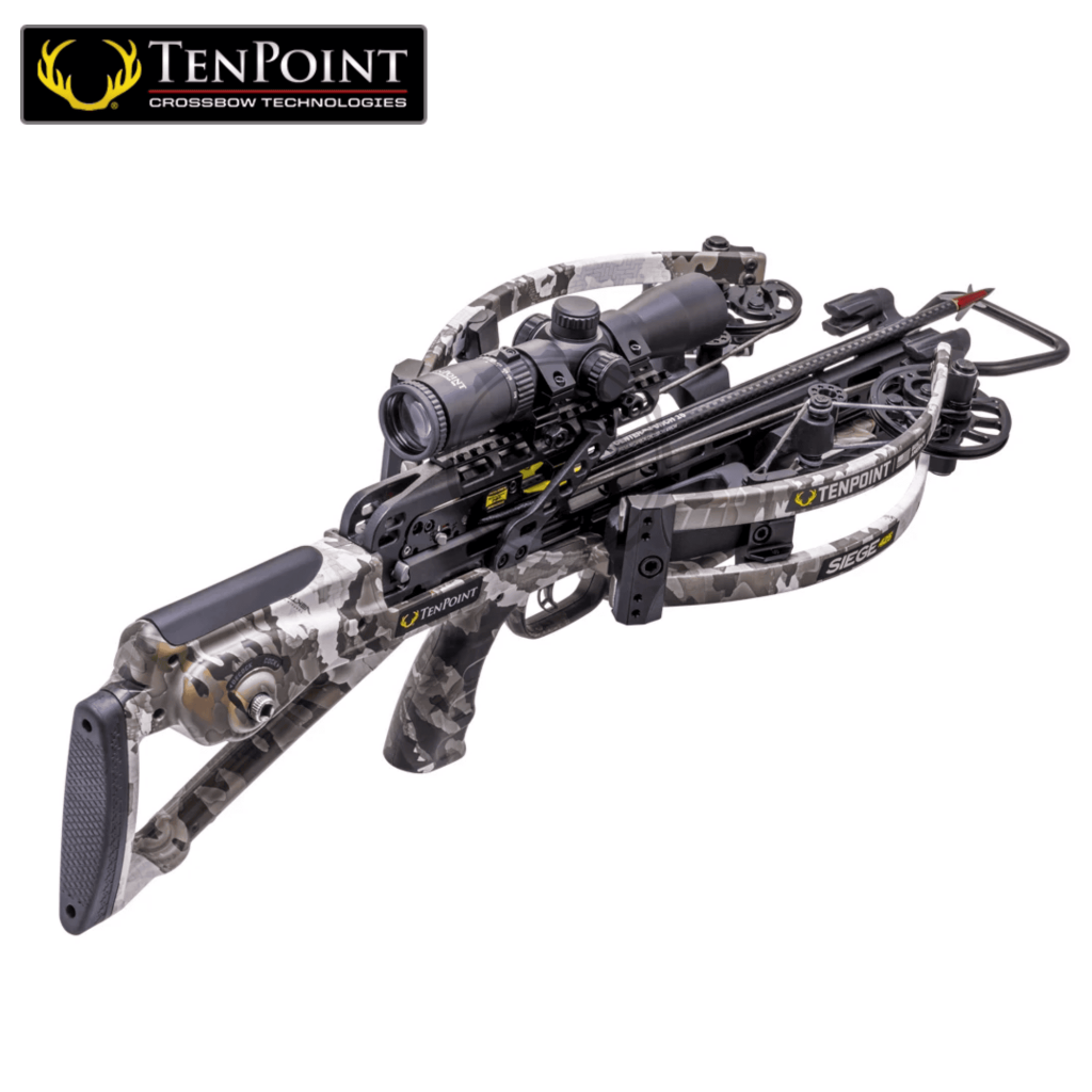 TenPoint Siege 425 Crossbow Package w/ RangeMaster 100 Scope - Vektra ...