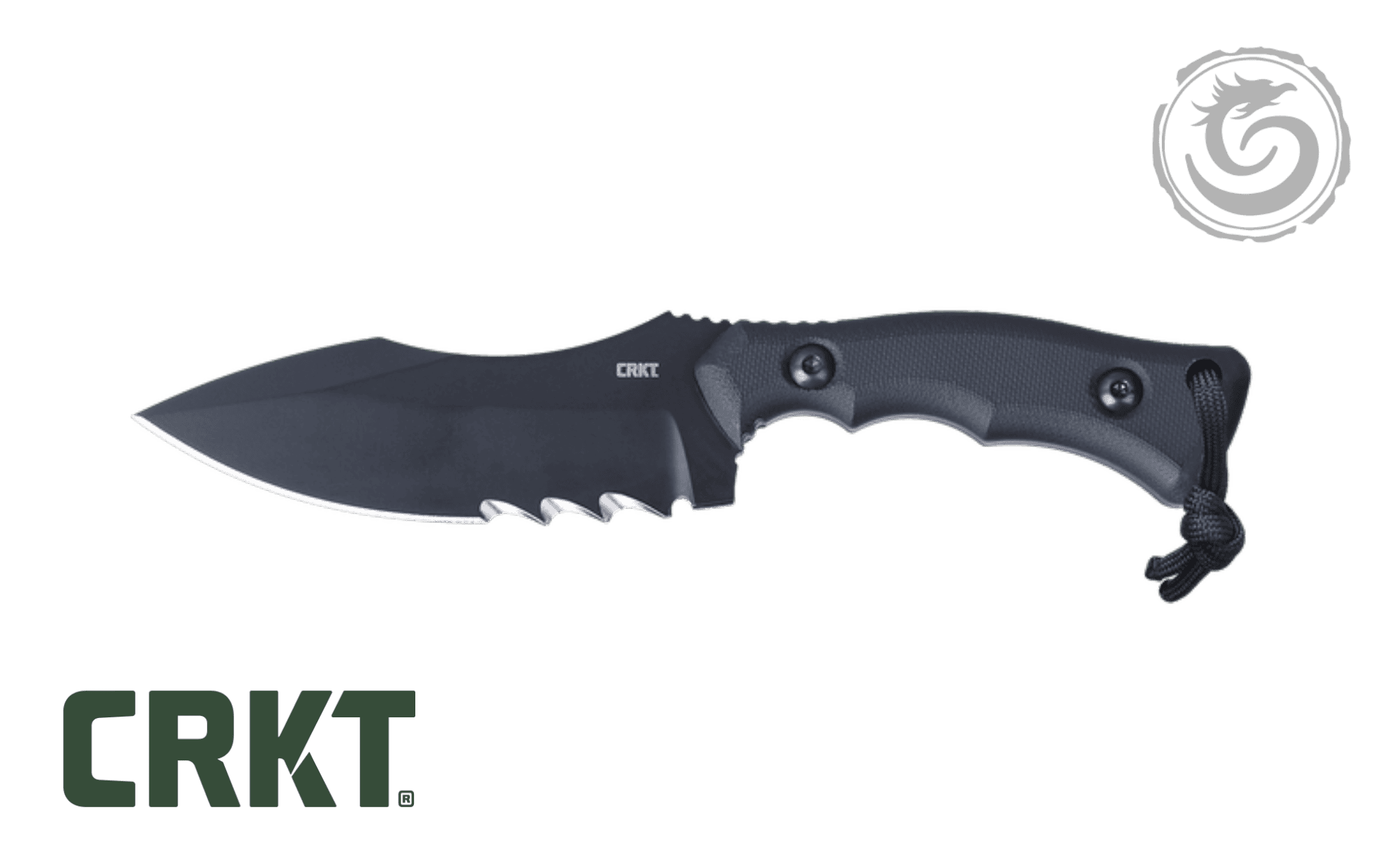CRKT Bugsy Serrated Fixed Knife - Black G10 Handle » Tenda Canada