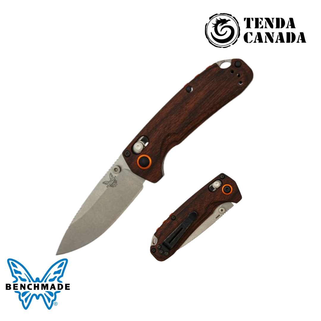 Benchmade North Fork | Stabilized Wood | Drop Point » Tenda Canada