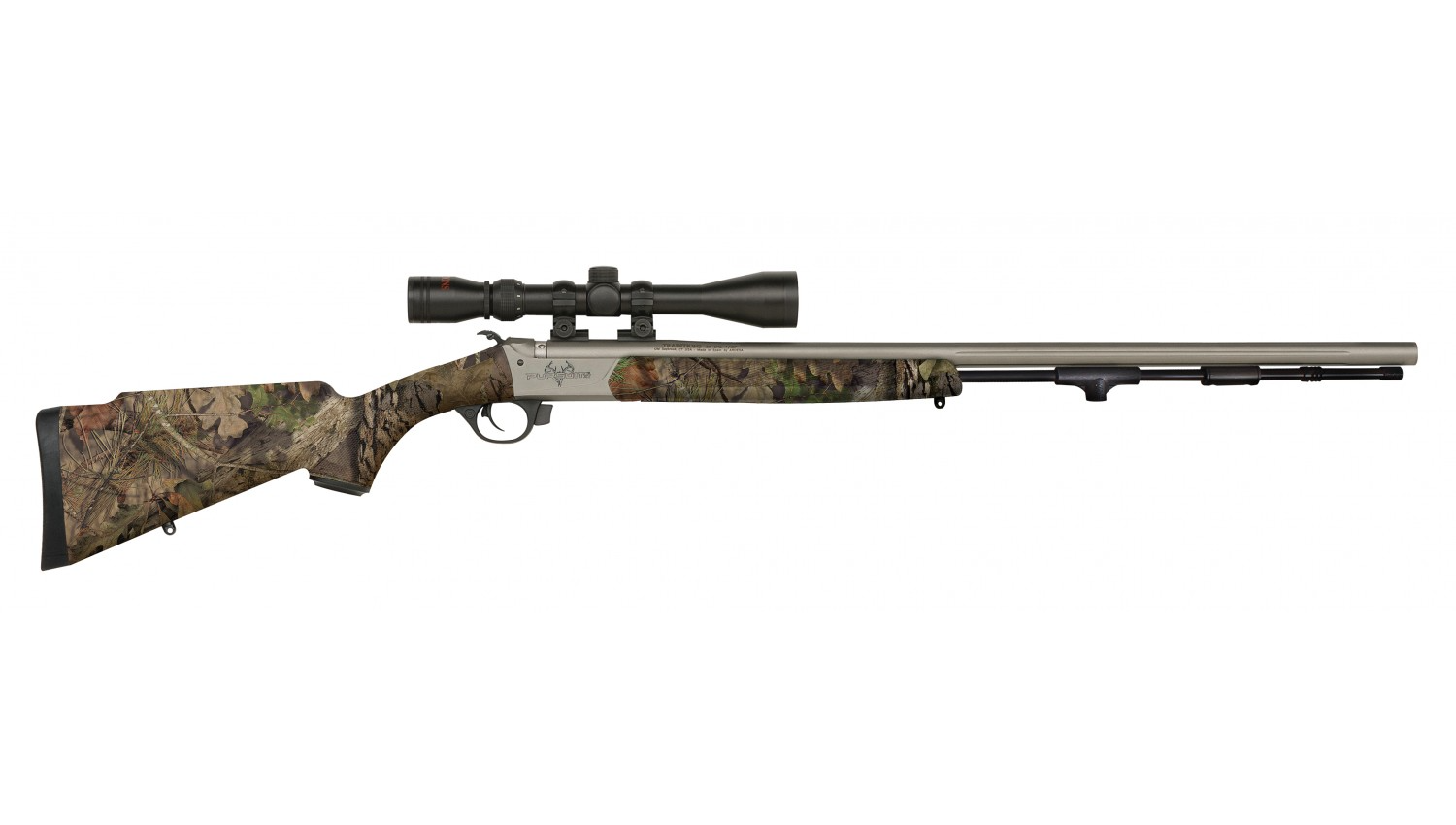 Traditions Pursuit XT 50 Cal, 26" Barrel Muzzleloader, Mossy Oak Camo w ...