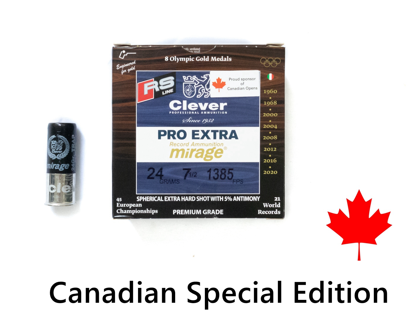 Clever T4 Pro Extra Canadian Edition 12Ga, 2-3/4", 24g, #7.5 Box of 25 ...