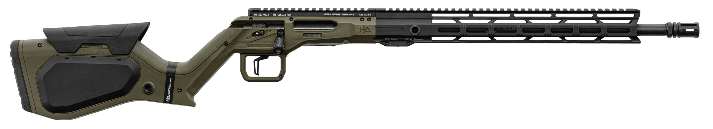 Hera Arms H6 223 Rem 18" Threaded Bolt Action Rifle - OD Green » Tenda ...