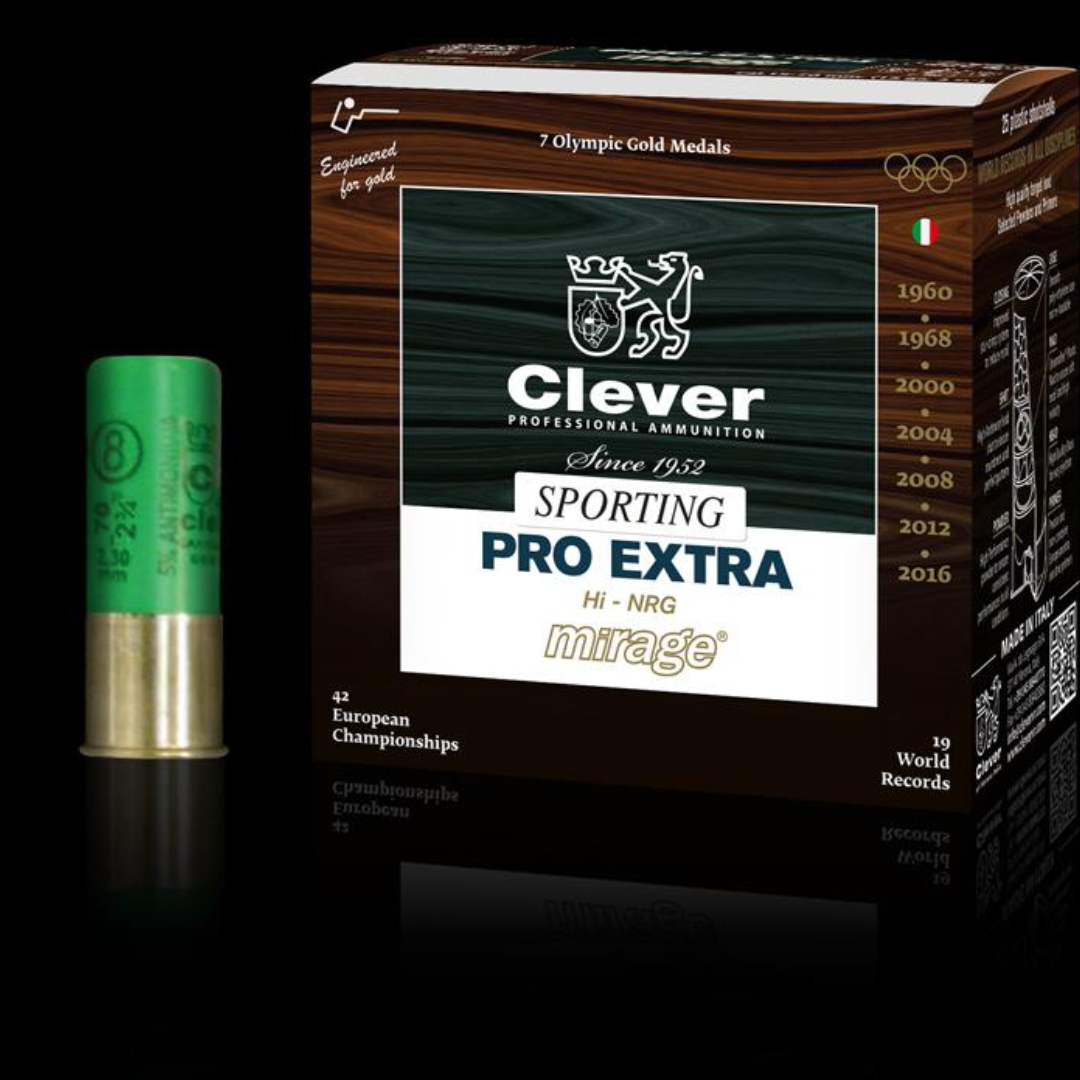 Clever T4 Pro Sporting 12Ga, 2-3/4", 28g, #8 Box of 25 » Tenda Canada