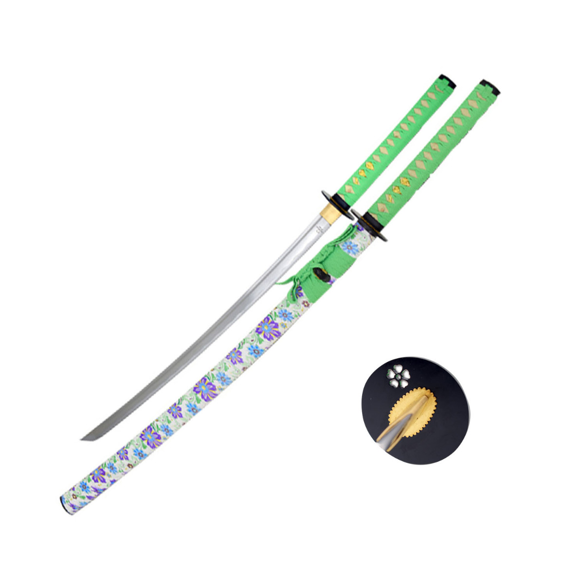 Snake Eye - Handmade Samurai Katana Sword 41", Floral Theme » Tenda Canada