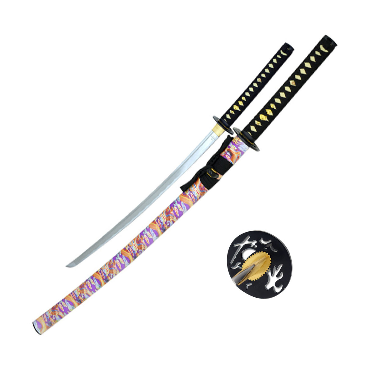 Snake Eye - Handmade Samurai Katana Sword 41", Purple Mix | Buy in ...