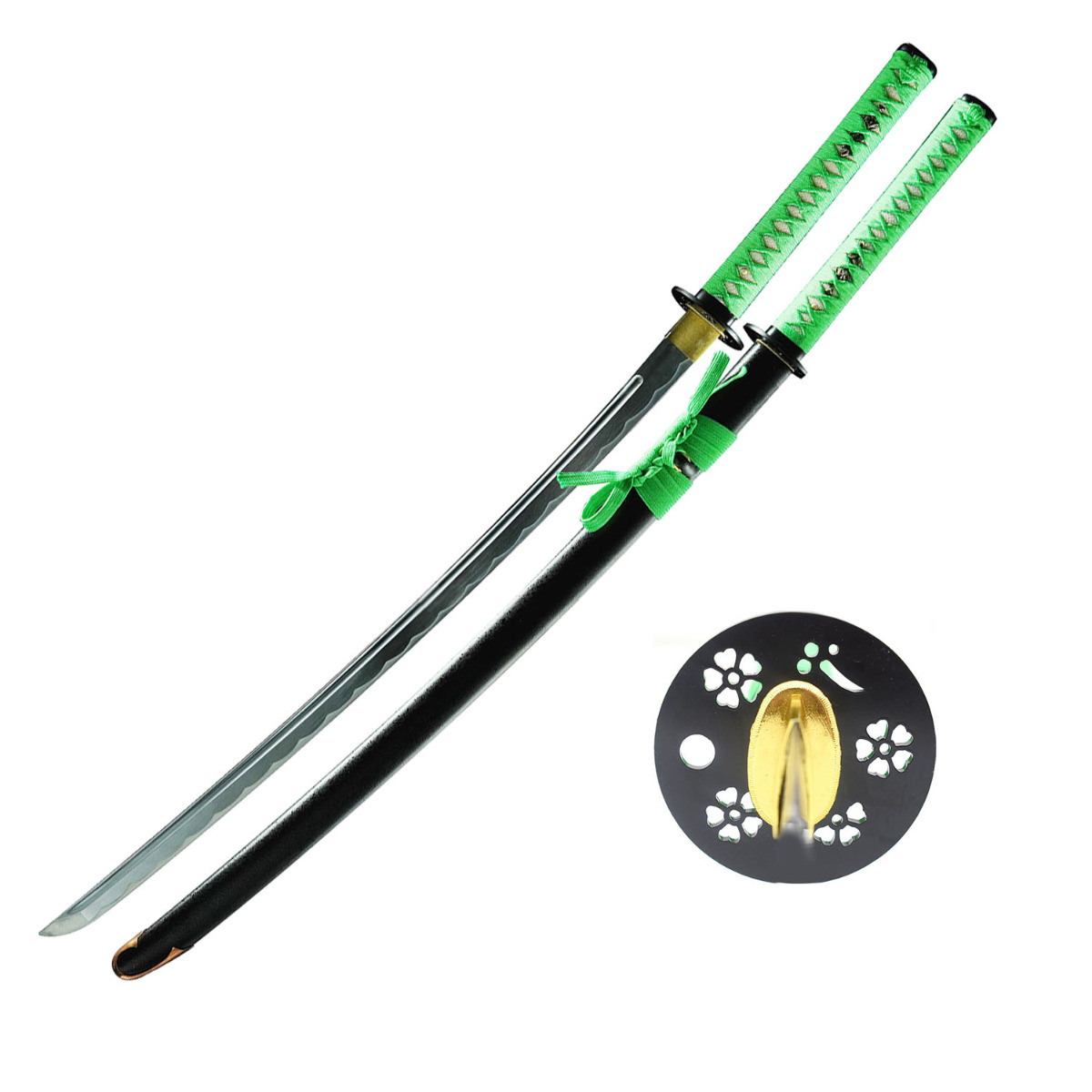 Snake Eye - Handmade Samurai Katana Sword 41", Green - Sakura | Buy in ...