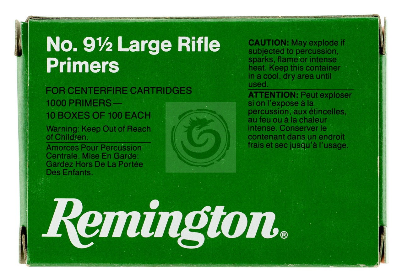 Remington Primers 9-1/2 Large Rifle X22608 Box of 100 » Tenda Canada