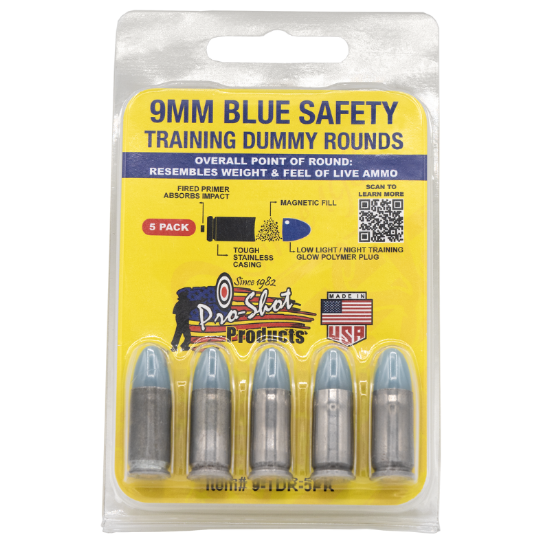 Pro-Shot 9mm Blue Safety Training Dummy Rounds, Pack of 5 | Buy in ...