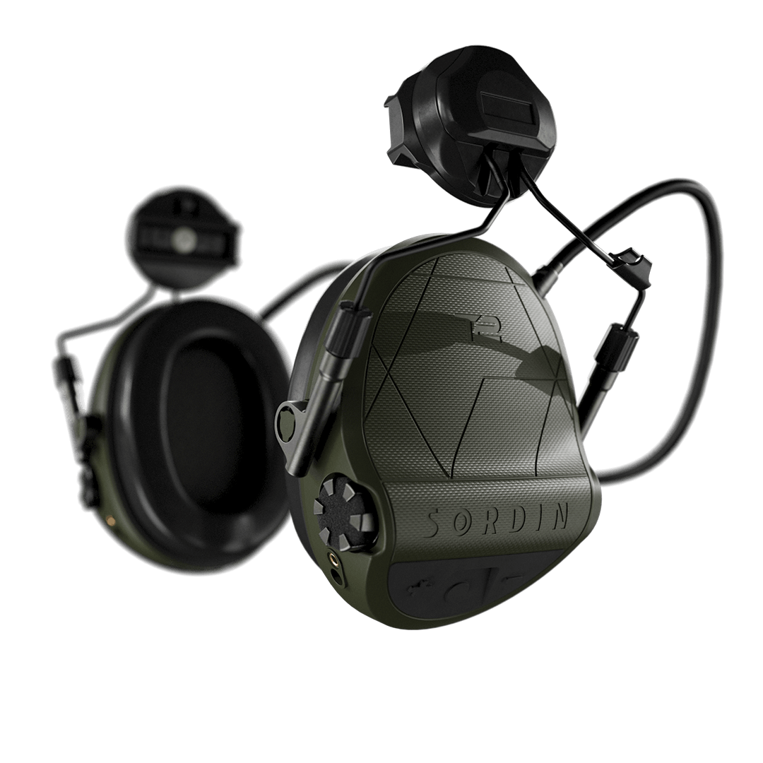 Sordin Supreme T2 Green ARC Helmet Memory Foam » Tenda Canada