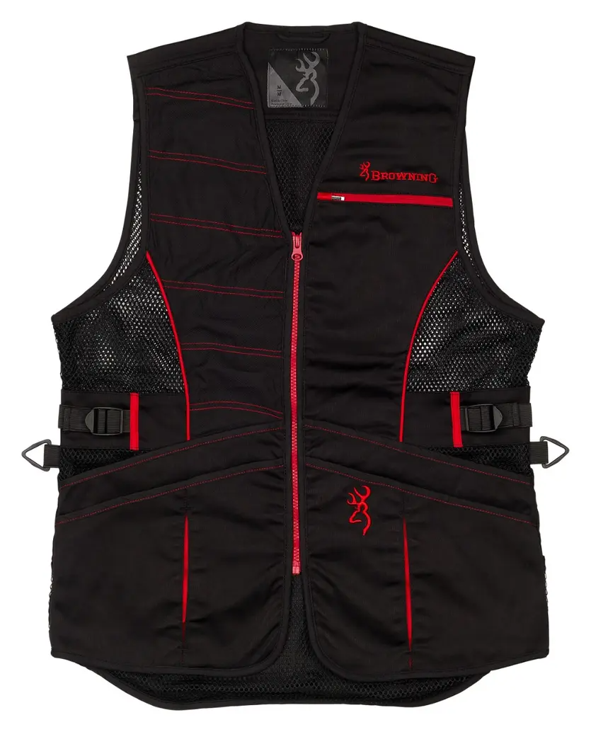 Browning Women's Ace Shooting Vest - Black/Red » Tenda Canada