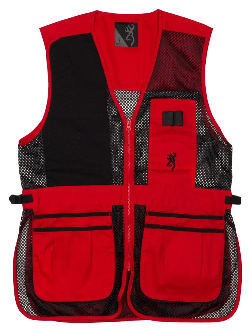 Browning Trapper Creek Mesh Shooting Vest - Red/Black » Tenda Canada