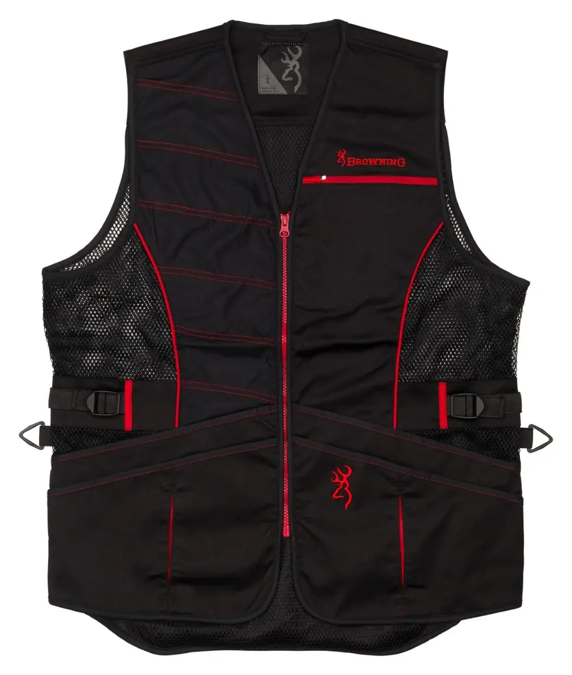 Browning Ace Shooting Vest - Black/Red » Tenda Canada