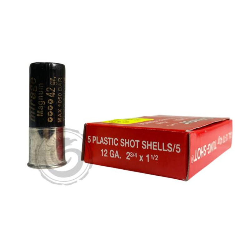 Clever T4 VsDrone Tungshot 12Ga, 2-3/4", 1-1/4oz, 42g, #4 Box of 5 ...