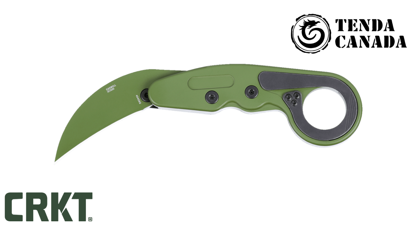 CRKT Provoke Aluminum Morphing Karambit Folding Knife - Green » Tenda ...