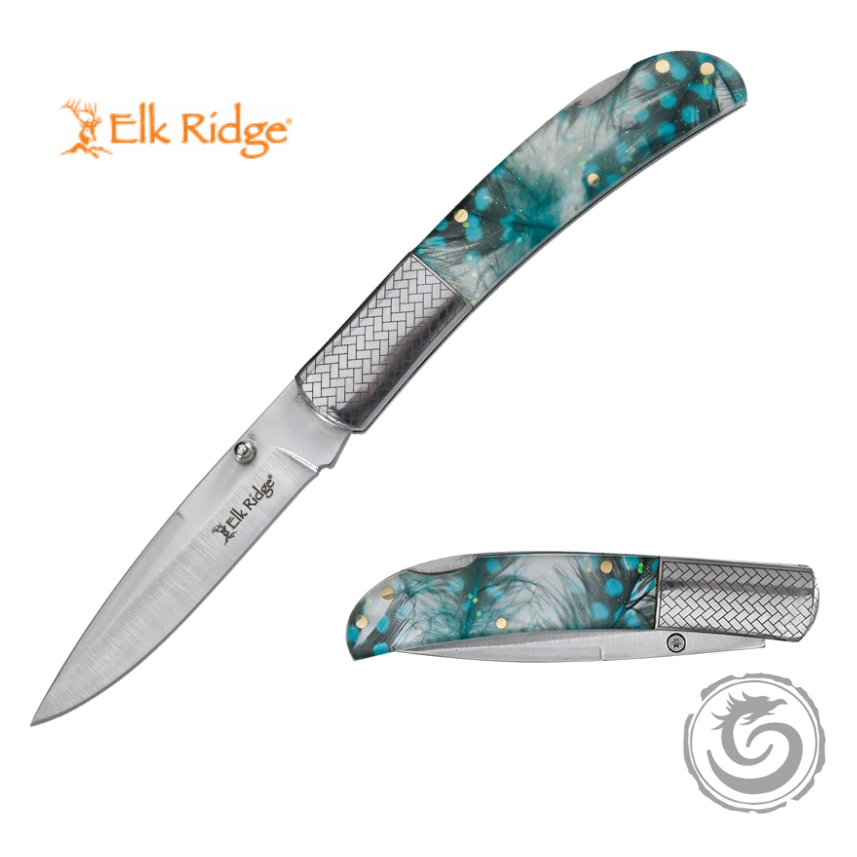 Elk Ridge Folding Knife - ER-2006GN » Tenda Canada