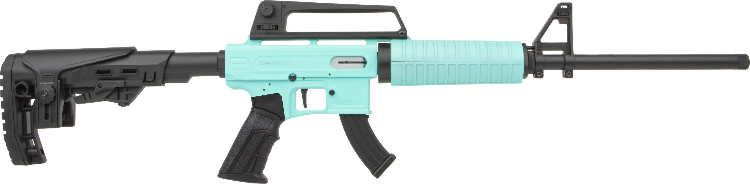 Derya TM22 SA Compact 22 LR 18" Semi-Auto Rifle Egg Blue » Tenda Canada