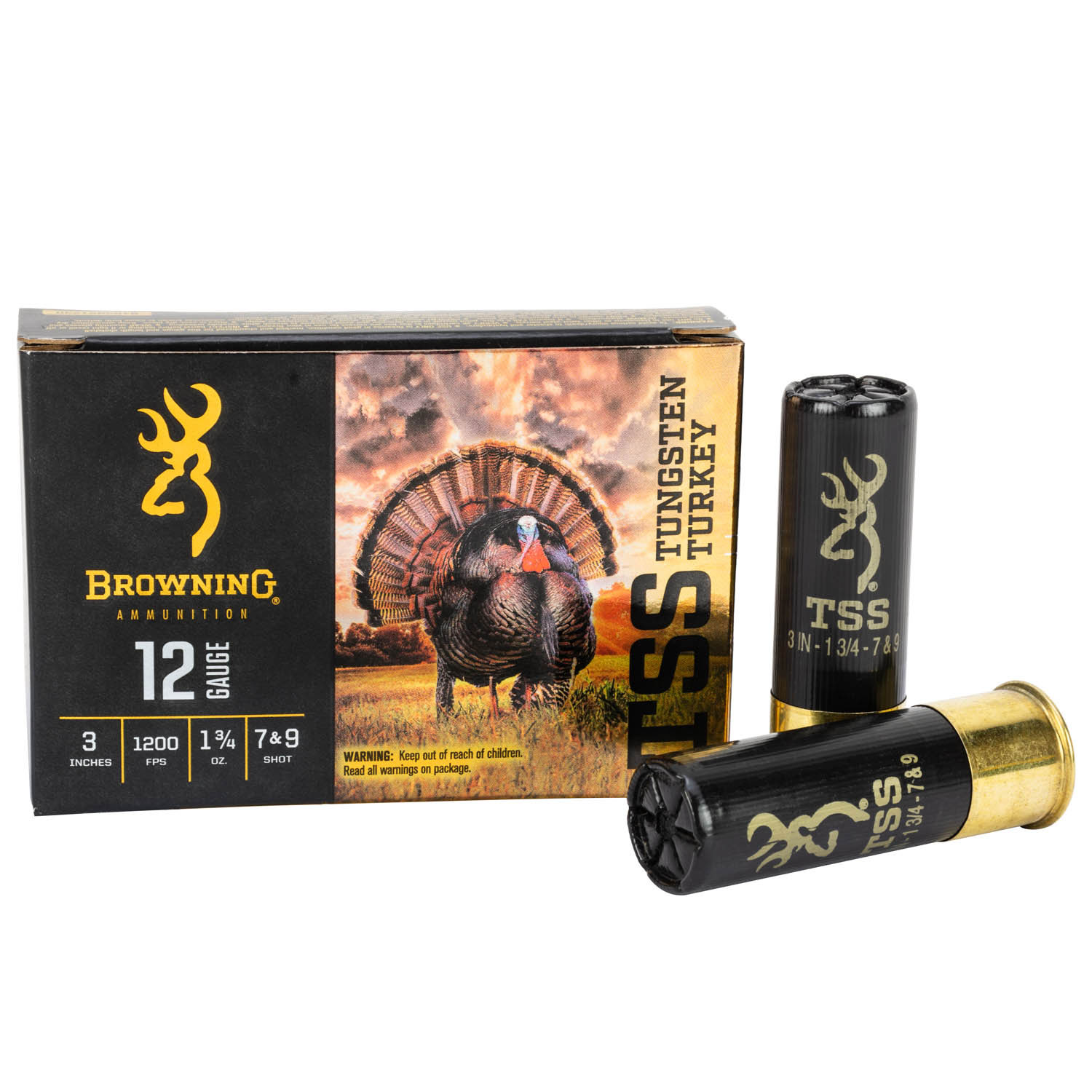 Browning TSS Tungsten Turkey 12 Ga 3" 1-3/4oz #7 & #9 Box of 5 | Buy in ...