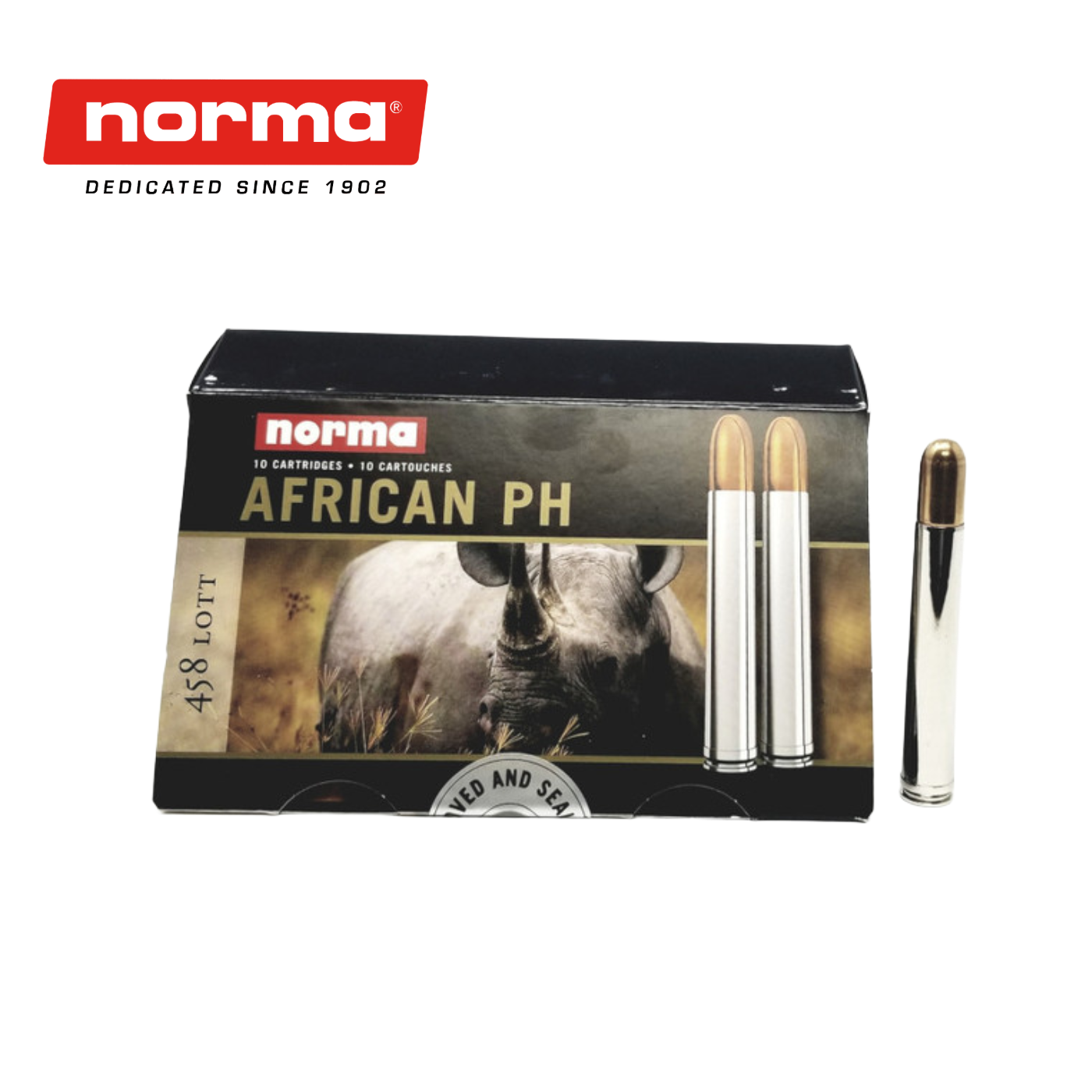 Norma 458 Lott 500 Gr African PH Soft Nose Woodleigh Box of 10 » Tenda ...
