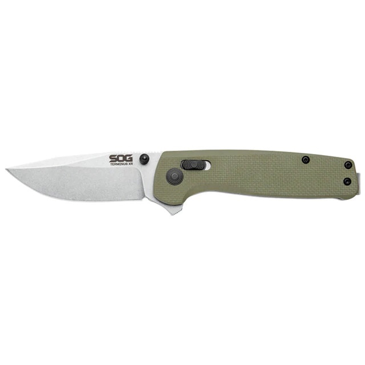 SOG Terminus XR G10 Olive Drab Folding Knife | Buy in Canada | Gotenda
